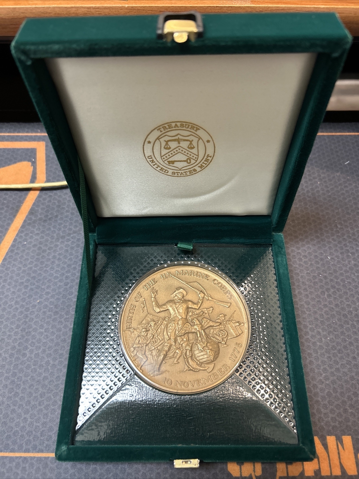 Sealed U S MARINE CORPS BICENTENNIAL 3” BRONZE MEDAL w/ Boxes | eBay