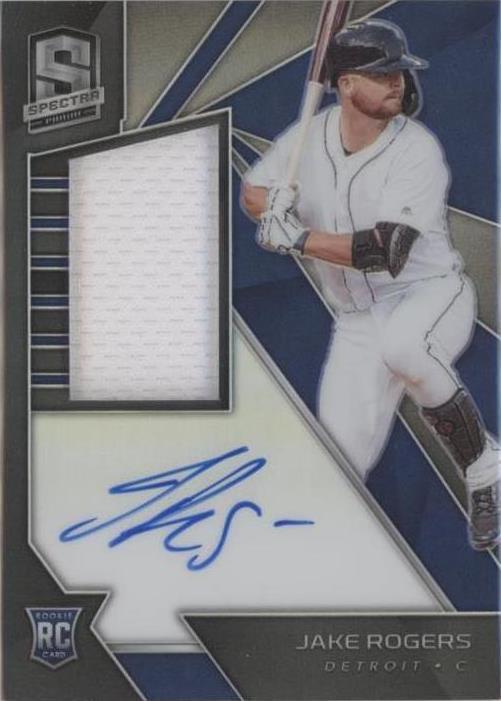 2020 Panini Chronicles - Spectra Rookie Jersey Autographs Jake Rogers ...