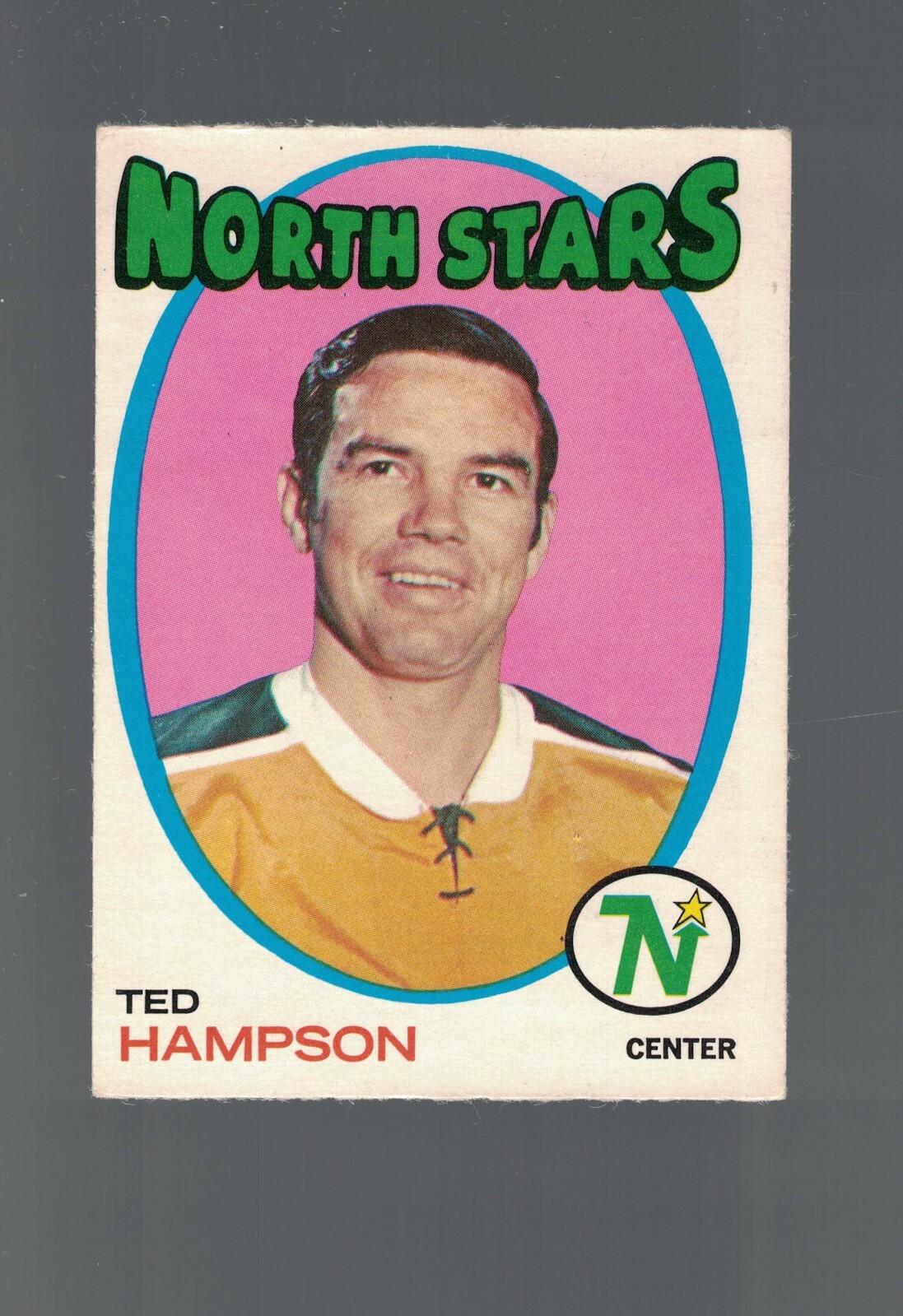 O PEE CHEE 71/72 TED HAMPSON VINTAGE CARD # 101 MINNESOTA NORTH STARS ...