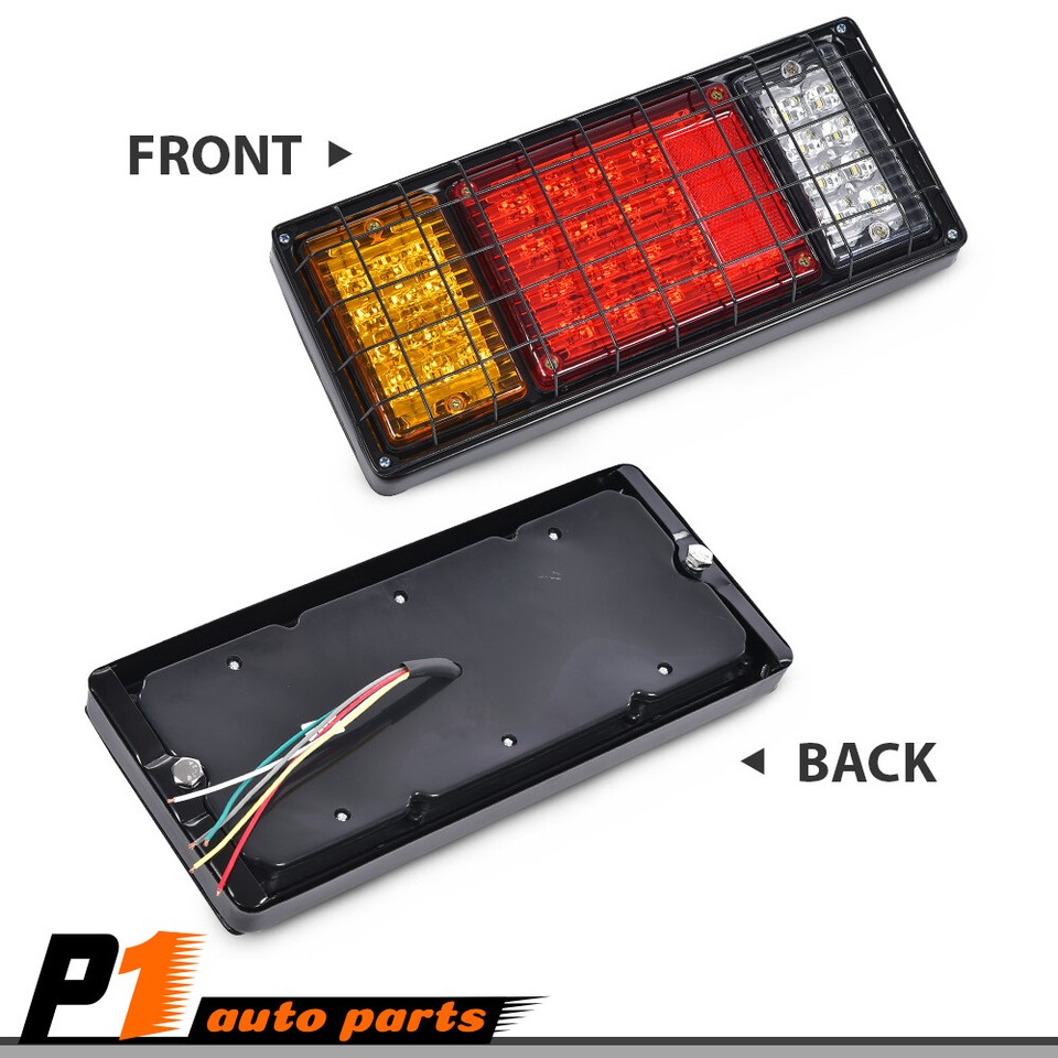 40 LED Turn Signal Brake Reverse Tail Running Lights Truck Trailer RV ...