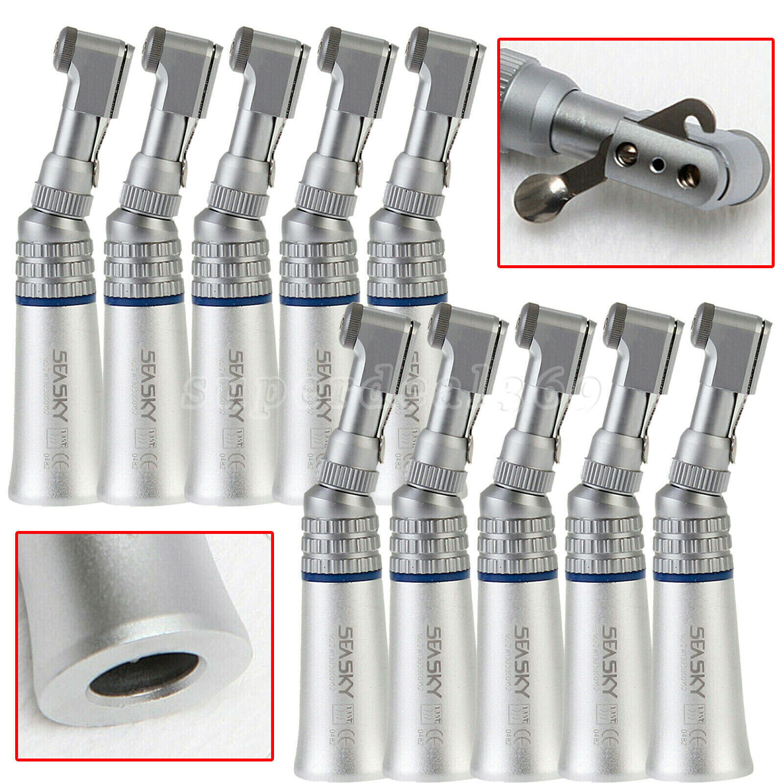 10 Pcs NSK Style Dental Slow Low Speed Contra Angle Handpiece Latch Bur ...