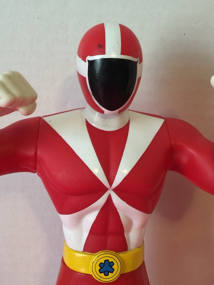 2000 Planet Toy Inc Power Rangers Red Quantum Ranger Time Force Talking ...