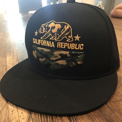 Carbon Element California Republic Black SnapBack Cap | eBay