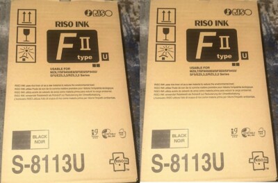 2 Bxs Riso Ink S-8113U Ink F Ii Type F/Ez220/Rz590, 2/Box RSGS8113U ...