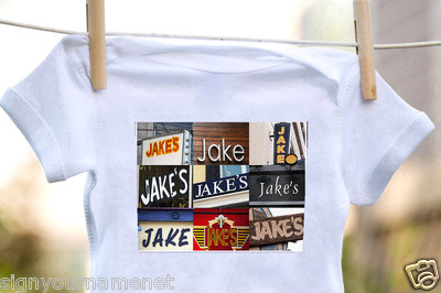 JAKE Baby Bodysuit in Photo of Signs - 100% Cotton & Short Sleeve | eBay