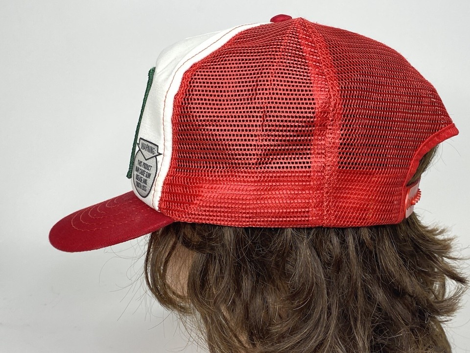 Vintage Red Man Trucker Hat Chewing Tobacco Snuff Patch Snapback USA ...