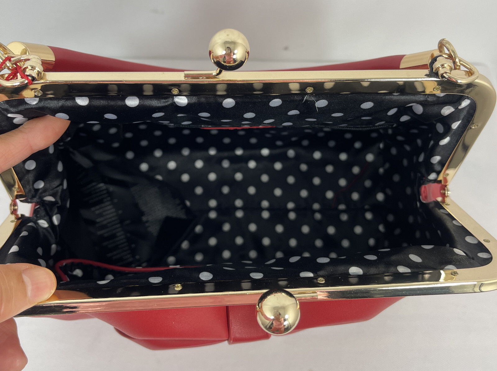 Vintage Style Big Bow Kisslock Handbag – Dancing Days 50s Retro Purse ...