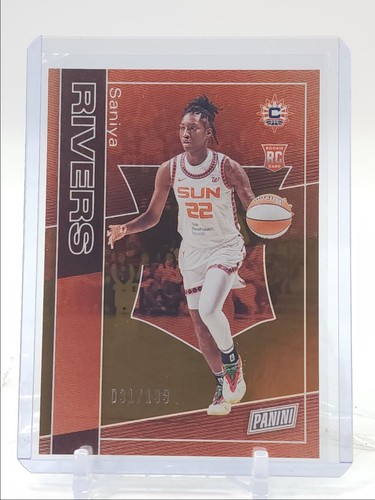 SANIYA RIVERS 2025-26 PANINI THE NATIONAL WNBA ROOKIE ORANGE B RC /199 ...