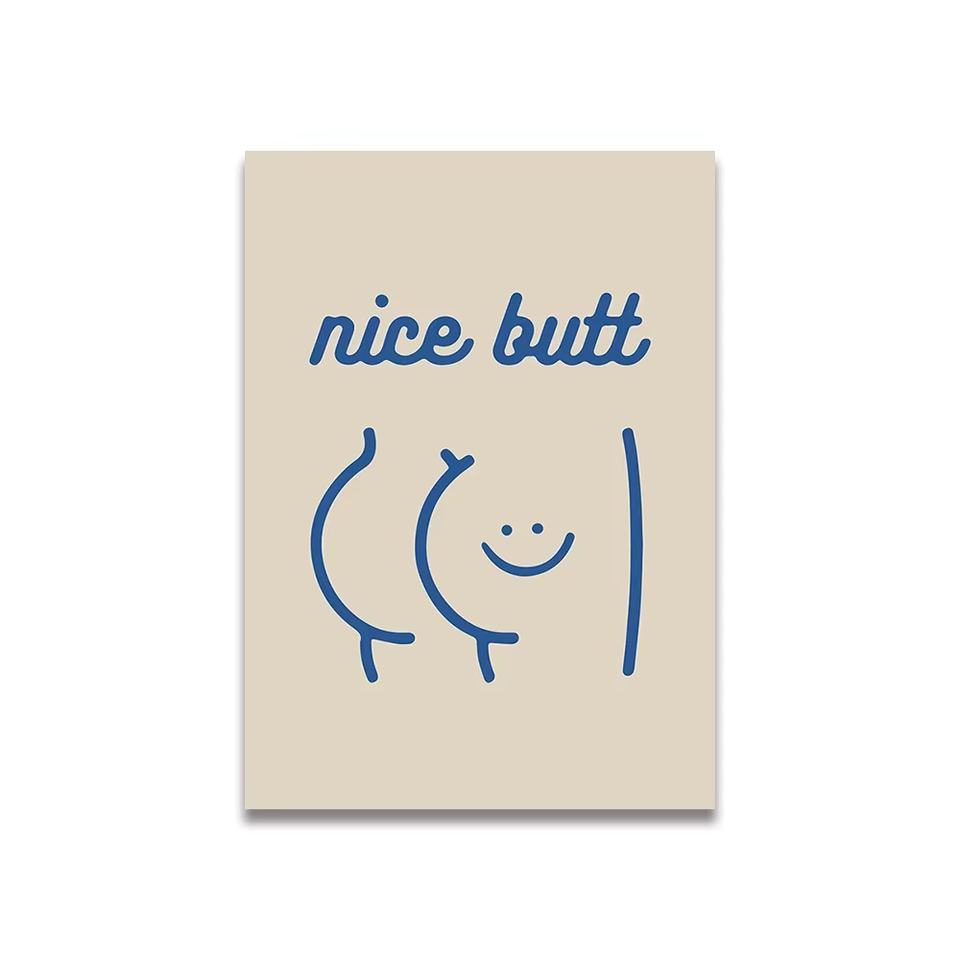 Simplicity Vintage Pink Cartoon Print Canvas Posters Wall Art Poster ...