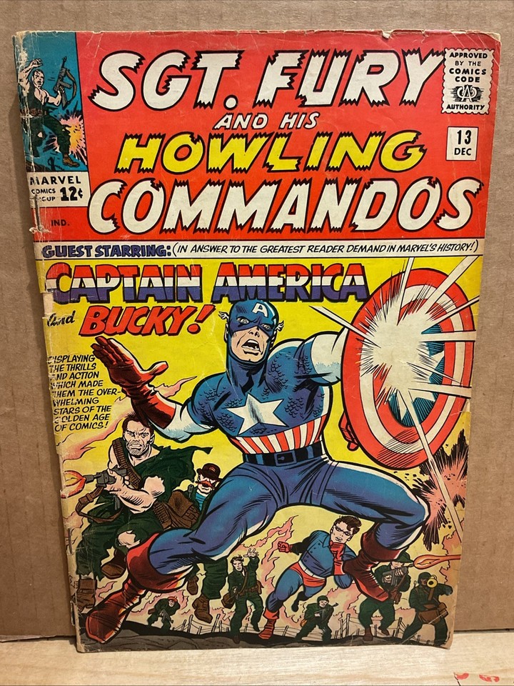 Sgt. Fury and his Howling Commandos #5,8,9,6,13 Marvel Comics Low to ...