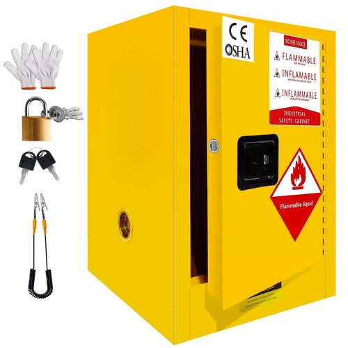 4Gal-Safety Storage Cabinet For Flammable Liquid ,Fireproof Leakproof ...