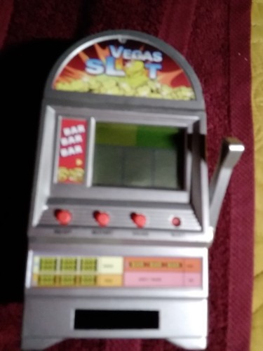 Las Vegas Slot Machine W/ Handle Lights & Sound Test It & Works | eBay