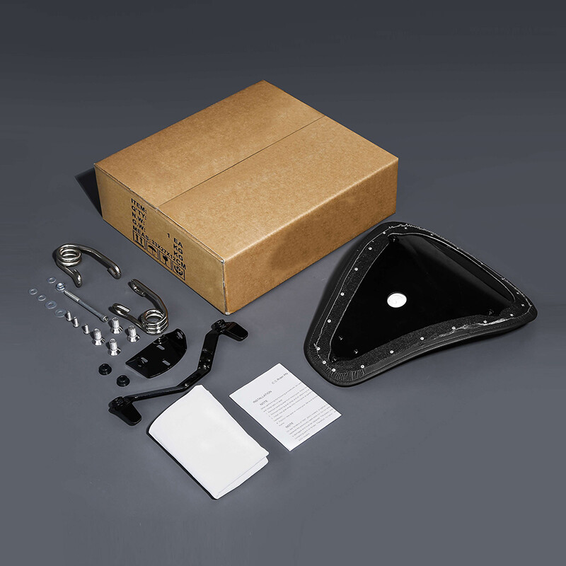 Solo Driver Seat & Spring Brackets For Harley Sportster XL 883 1200 48 ...