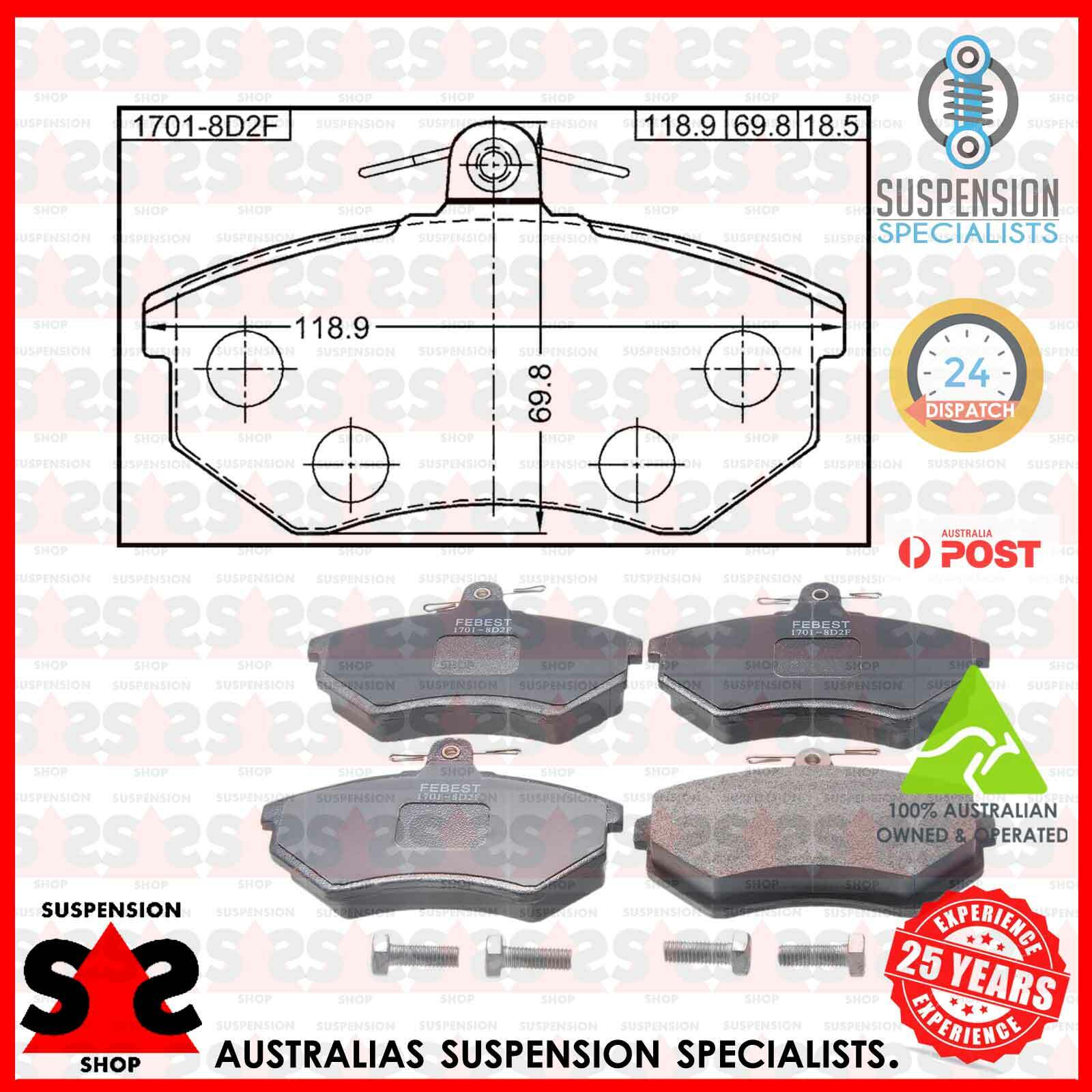 Front Axle Brake Pad Set, Disc Brake Suit AUDI 80 B3 Saloon (893, 894 ...