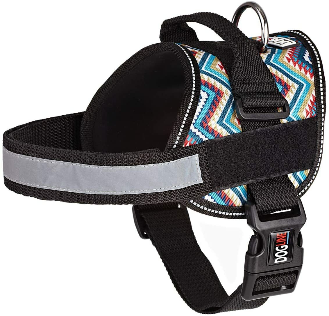 Reflective No-Pull Adjustable Pet Vest with Handle for Hiking Walking ...