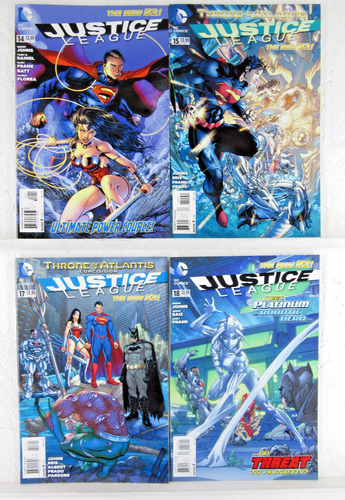 JUSTICE LEAGUE #14-15 17-18 * DC Comics Lot * New 52 - 2013 - Throne of ...