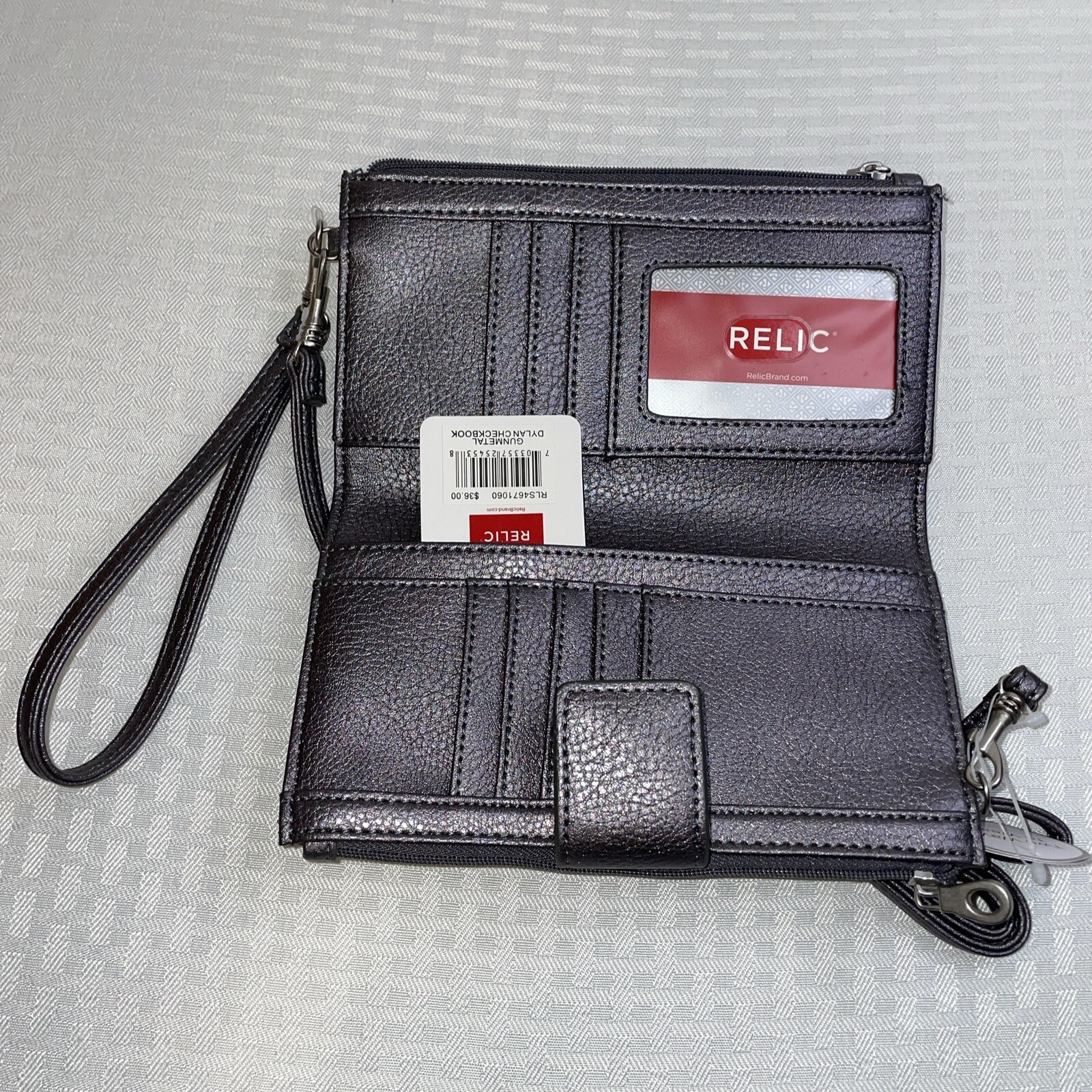 Relic Dylan Checkbook Wristlet Crossbody Convertible Purse/Wallet ...