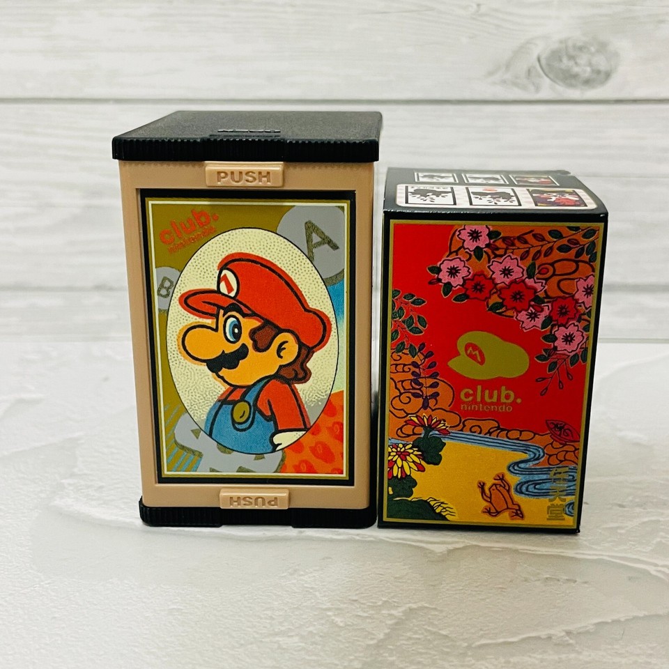 Club Nintendo Super Mario Hanafuda Playing Cards Black Limited Japan ...