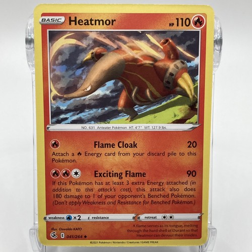 Heatmor Non-Holographic Uncommon 041/264 Pokémon TCG Fusion Strike NM/M ...