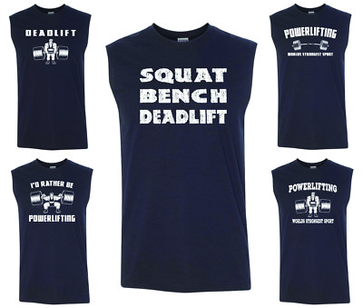 Powerlifting SLEEVELESS T-shirts - Powerlifting Gym Weightlifting | eBay
