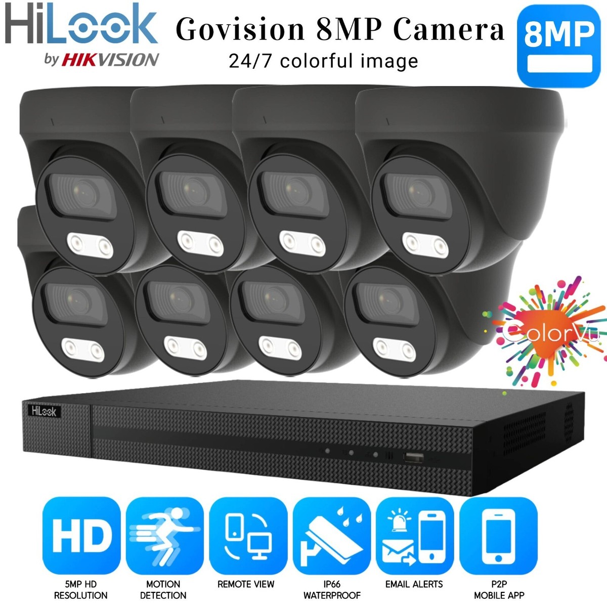 Hikvision Full Color Night Vision Buy Hikvision ColorVu 4MP CCTV System ...
