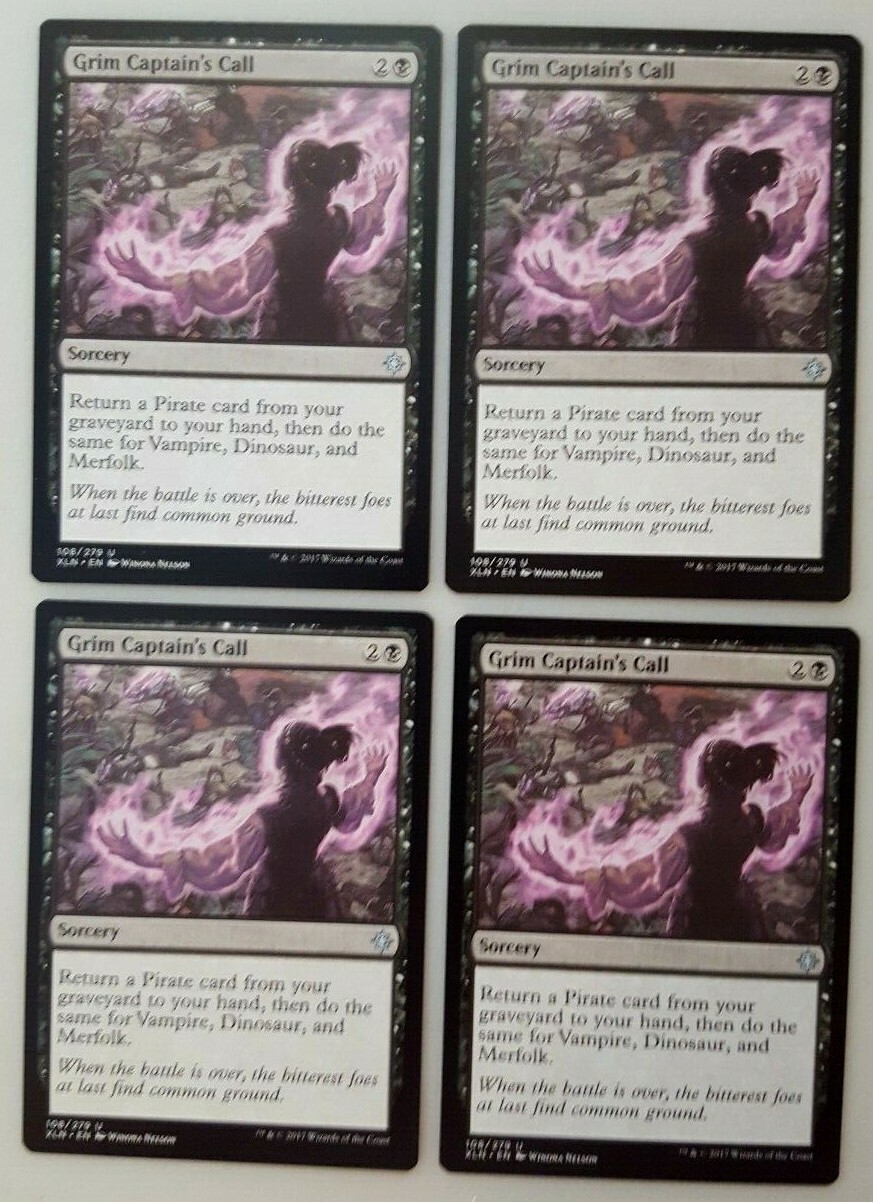 [4x] Grim Captain's Call Ixalan MTG Magic The Gathering NM Playset | eBay