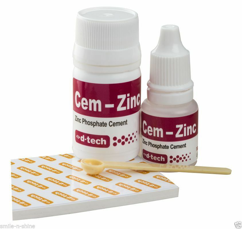 Dental Zinc Phosphate Cement Permanent Tooth Filling Fixation Powder ...