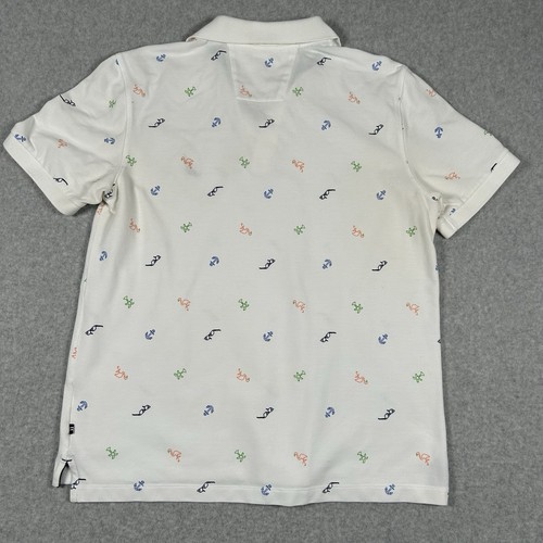 Nautica Jeans Polo Performance Deck Shirt All Over Print AOP Maritime ...