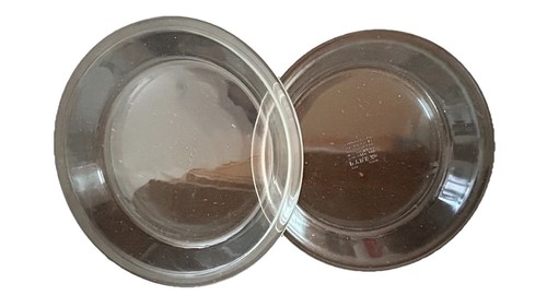 Pyrex Dish Vintage Clear Glass Serving Plates Set 2 Glassware Dishes ...