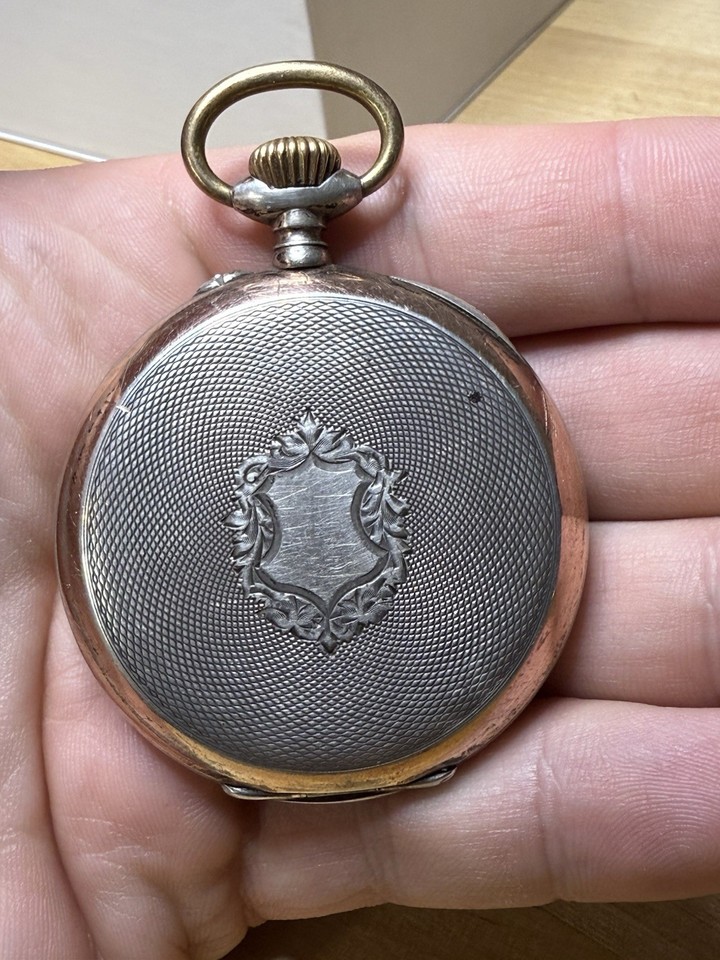 Antique Pocket Watch With German Engraving Circa 1940’s Silver Case | eBay