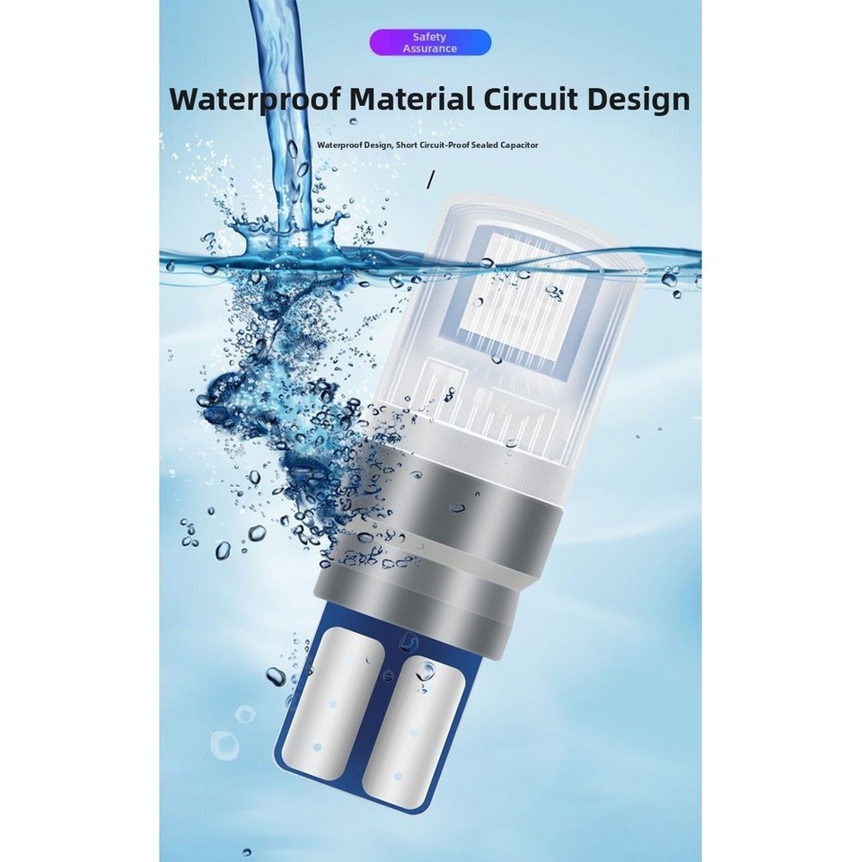 For T10 LED Car Side Marker Lights with Remote Control Flash Strobe ...