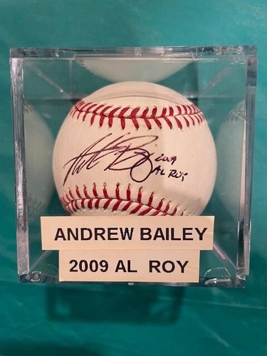 Philadelphia Phillies Andrew Bailey "2009 AL ROY" Autographed Baseball ...