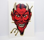 Red Devil 1950's Vintage Style DECAL, Vinyl car STICKER, rat rod ...