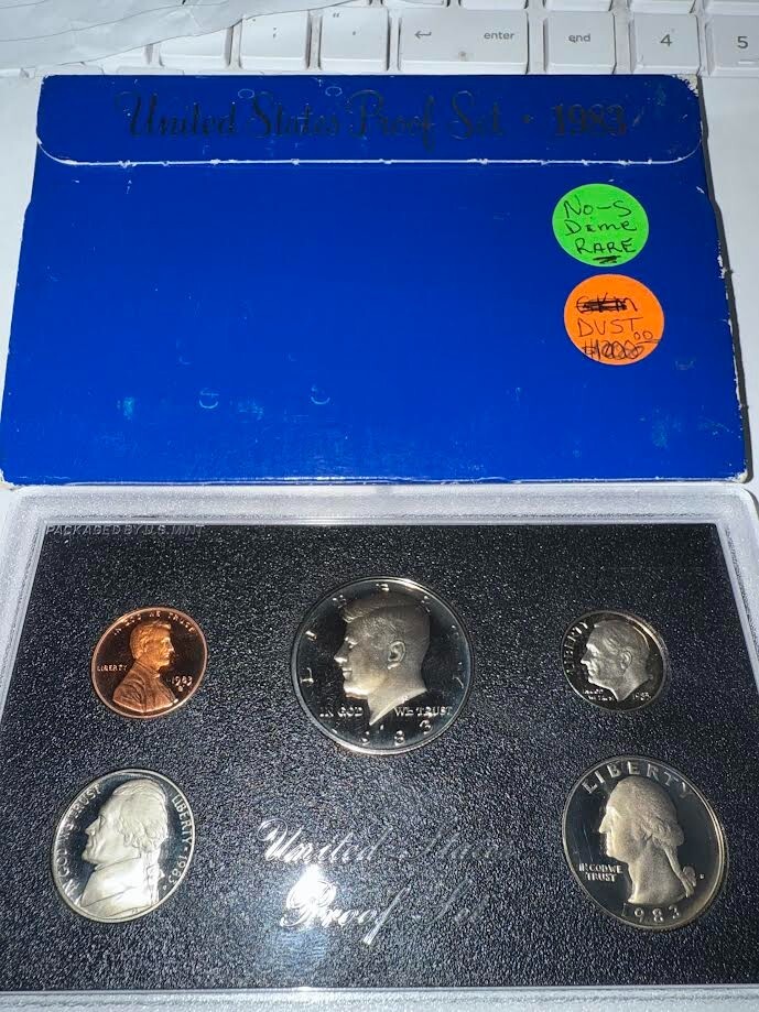 1983-S U.S. Proof Set Rare (No S Dime Variety) | eBay