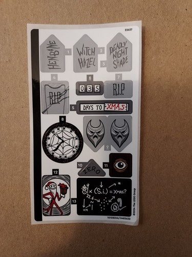 Lego Nightmare Before Christmas Sticker Sheet Brand New | eBay