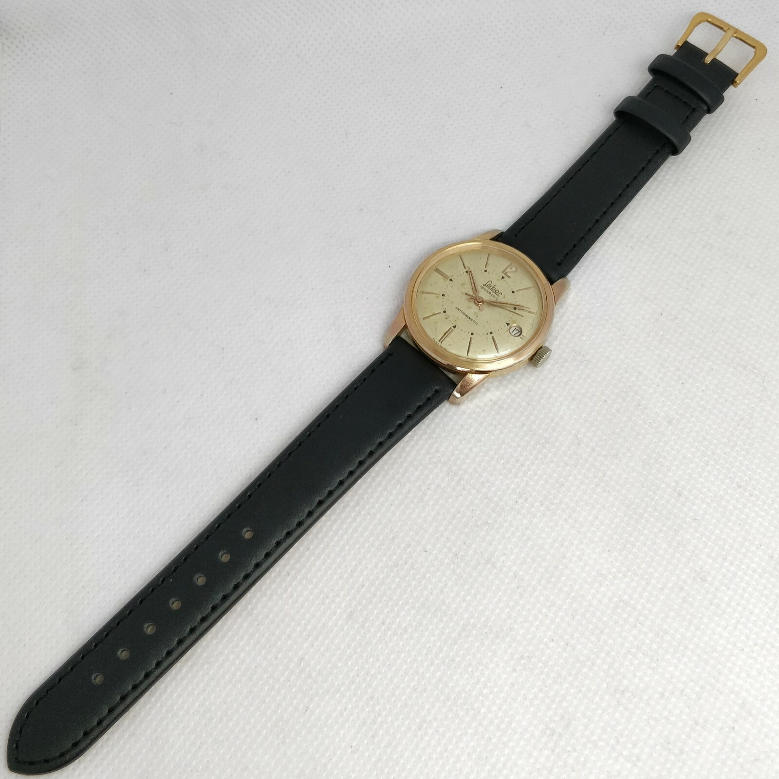 Labor date Swiss Mechanical Venus 227 1958 Lebrocantheure Watch Vintage ...