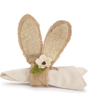 Burton + Burton Rabbit Ears Napkin Holder Set Of 6 | eBay