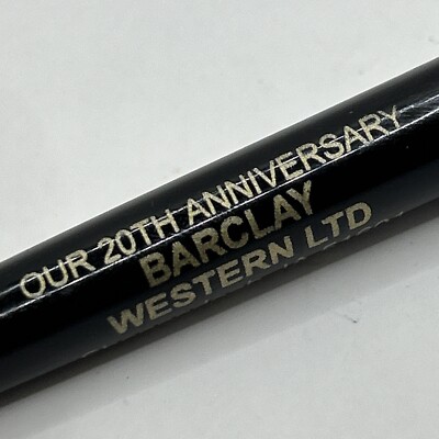 VTG Ballpoint Pen Barclay Western Ltd. 20th Anniversary Shenandoah IA ...