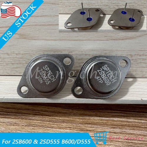 1Pair Power Transistor For 2SB600 & 2SD555 B600/D555 TO-3 200V 15A 200W ...