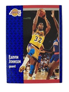 Nice 1991 EARVIN "MAGIC"JOHNSON Fleer Basketball Card # 100 Made in USA ...