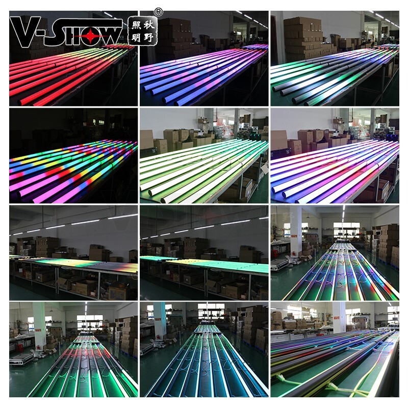 VShow LED Pixel Tube 16pcs + 1 controller DMX lifting Tube for Night ...