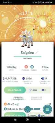 Pokemon Trade Go - Solgaleo Special Sun Background level 50 + 3 move | eBay