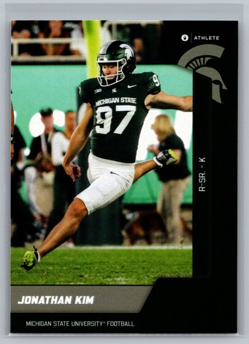 Jonathan Kim 2023 ONIT Michigan State Spartans #52 Football Card RC ...