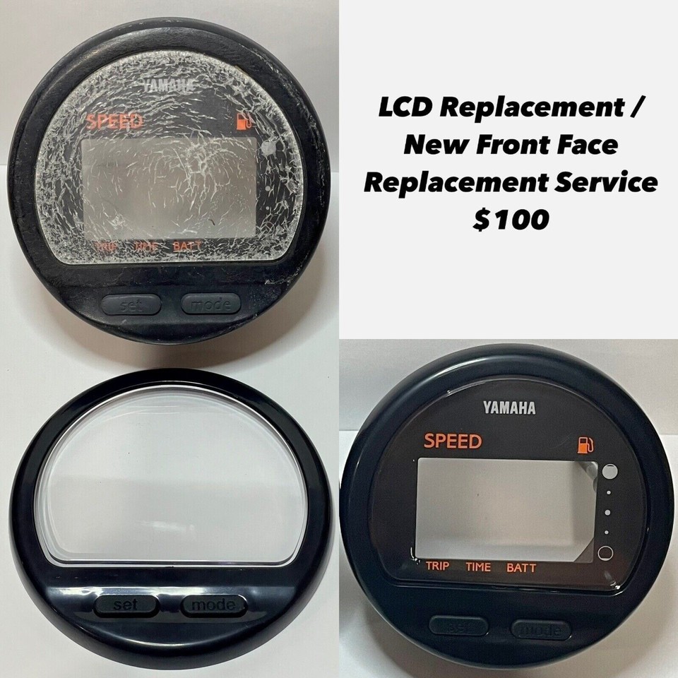 YAMAHA Outboard Gauge/Cluster Lcd Repair Service 6Y5 Speed Tach Fuel ...