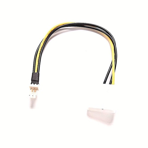 2PCS 4-Pin Molex/IDE to 3-Pin CPU/Case Fan Power Connector Cable ...