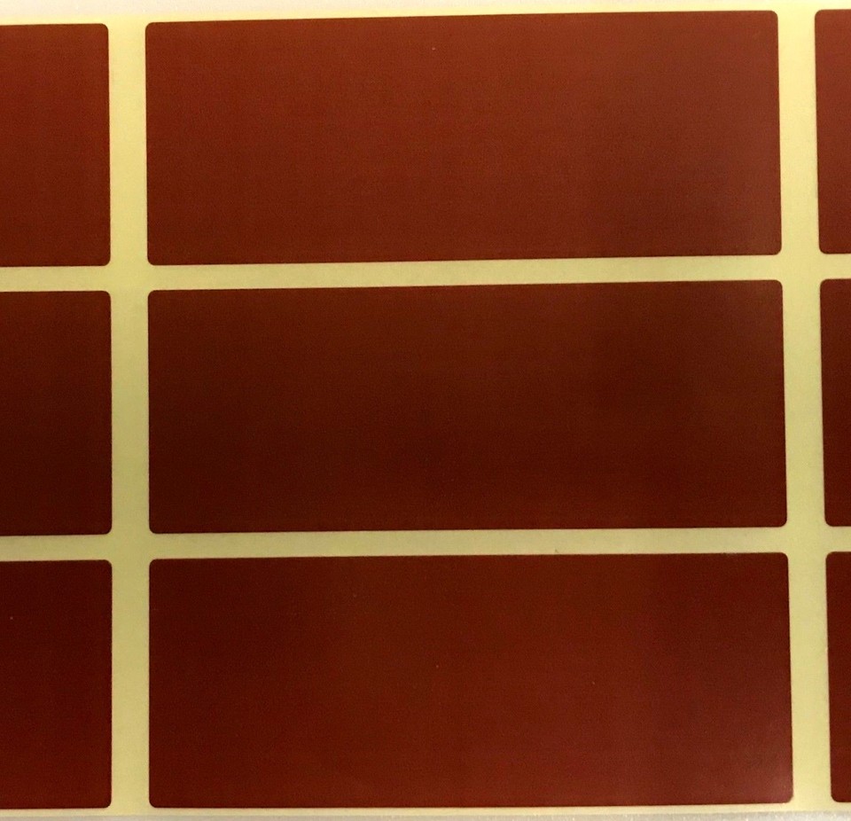 Large 30 x 78mm Rectangular Colour Code Stickers Sticky Address ...