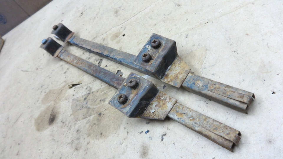 1957 1960 Ford Truck Door WINDOW REAR GLASS CHANNELS / GUIDES Original ...