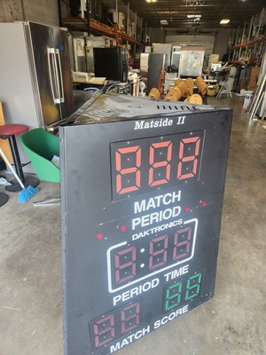 Daktronics matside II wrestling 3 sided scoreboard | eBay