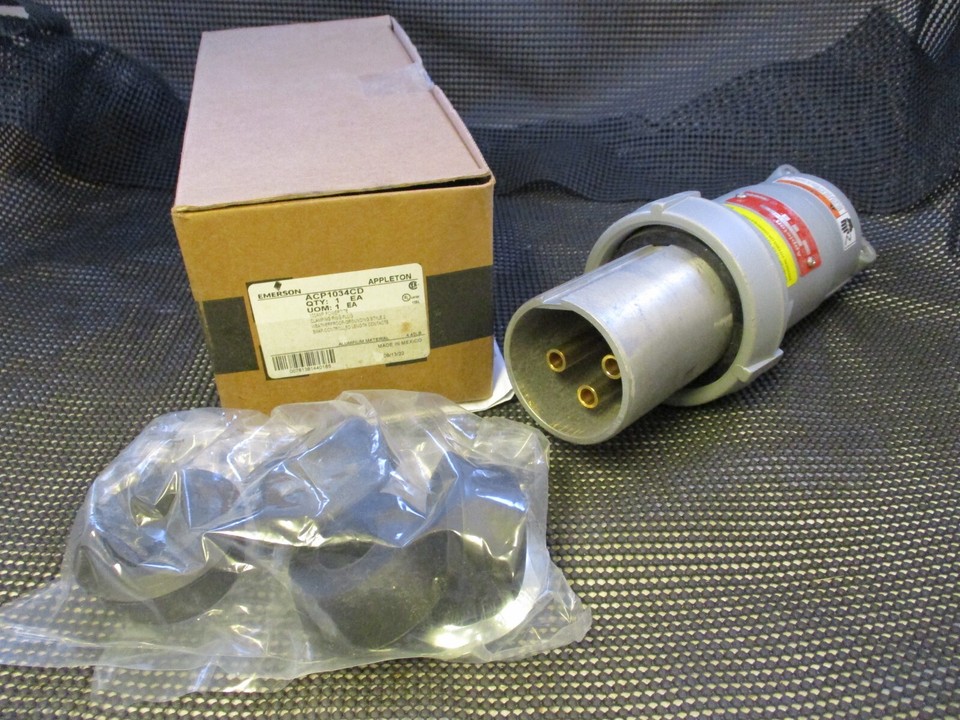APPLETON 100 AMP 3W 4P PLUG ACP1034CD NEW IN BOX MATES WITH ADR1034 | eBay