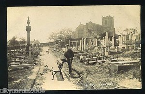 MOTTRAM Cheshire Cemetery with grave digger RP | eBay